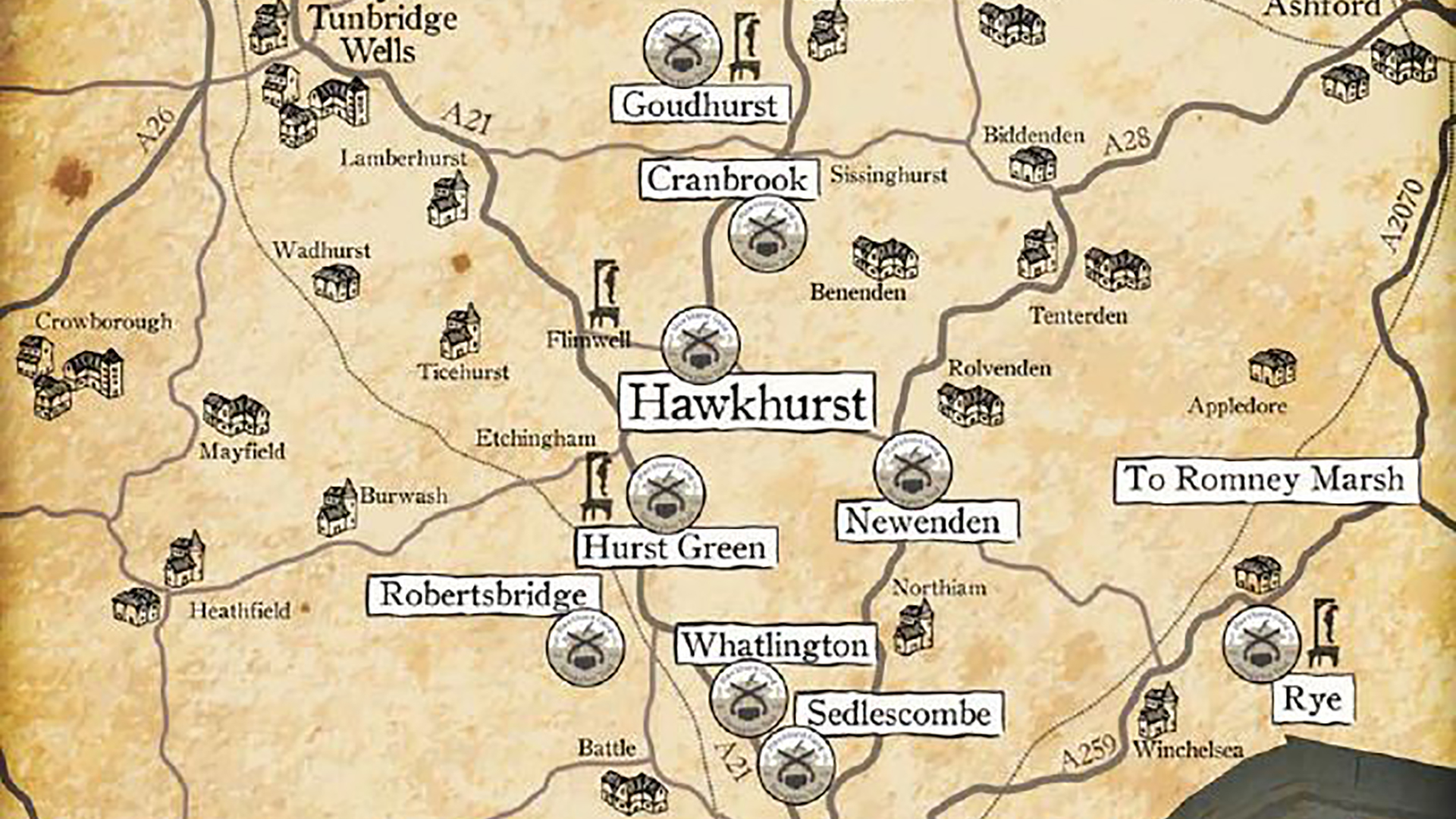 Location – All Saints Hawkhurst
